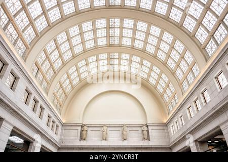 Union Station, a historic train station, showcases its architectural ...