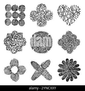 Creative freehand shapes set Stock Vector Image & Art - Alamy