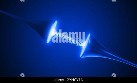 Neural Pathways Transmitting Signals Through Synapses Stock Photo - Alamy