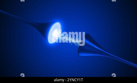 Neural Pathways Transmitting Signals Through Synapses Stock Photo - Alamy