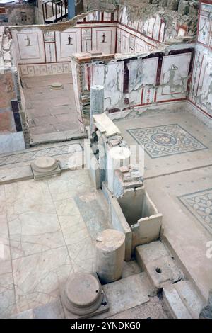 The 'terrace houses' at Ephesus, showing how the wealthy lived during ...