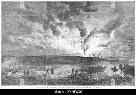 Burning of 'the Santa Maria' Frigate in Sebastopol Harbour Stock Photo ...