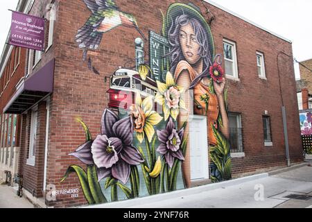 Historic mural of Woodbine and Danforth neighborhood in Scarborough ...