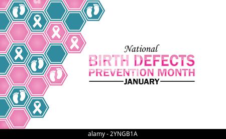 National Birth Defects Prevention Month logo vector illustration Stock ...