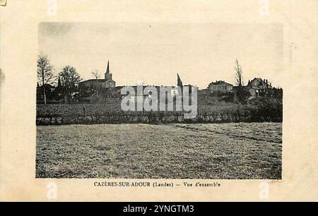 Cazerès (Landes) - vue générale 2 Stock Photo - Alamy
