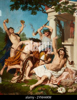 'The Death of Orpheus' by Emile Jean Baptiste Philippe Bin depicts the ...