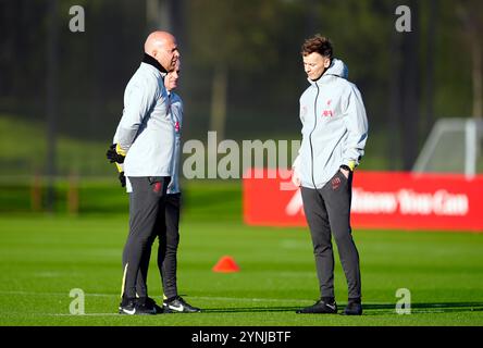 assistant coach Sipke Hulshoff of Liverpool FC and assistant coach ...