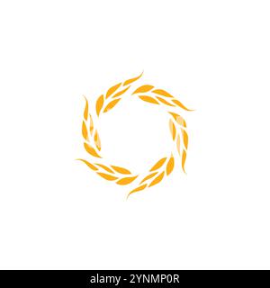 Oat rice logo and symbol vector Stock Vector Image & Art - Alamy