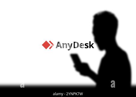 AnyDesk app logo on phone screen Stock Photo - Alamy