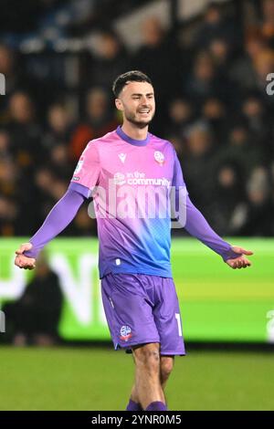 Aaron Collins #19 of Bolton Wanderers F.C. during the Sky Bet League 1 ...