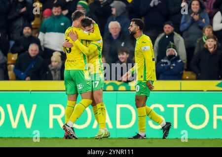 Ante Crnac of Norwich City celebrates the teams fourth goal during the ...