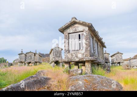 Espigueiros - old stone barns - from Lindoso, a mountain village from ...