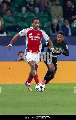 Arsenal defender Jurrien Timber (12) reacts and gestures during the ...