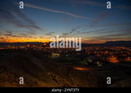 Sunset, Twilight, Cappadocia, Turkiye, Turkey Stock Photo - Alamy