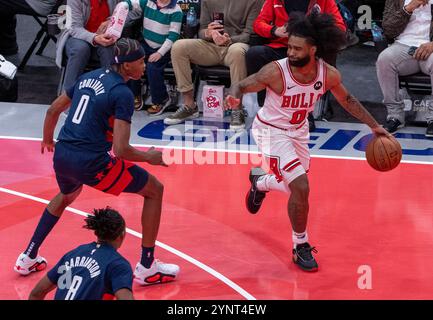Washington Wizards guards Bilal Coulibaly (0) and Marcus Smart (36 ...