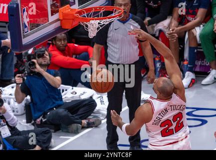 Chicago Bulls forward Talen Horton-Tucker (22) shoots over Indiana ...
