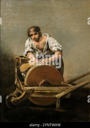 'El Afilador' by Francisco de Goya depicts a street scene with a knife ...