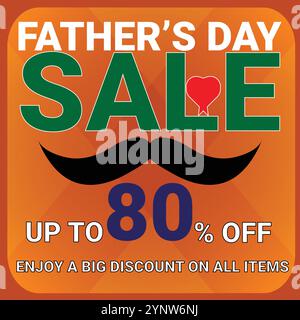 80 percent Off. Discount creative composition. Summer sale banner with ...