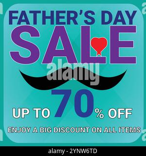 70 percent Off. Discount creative composition. Summer sale banner with ...