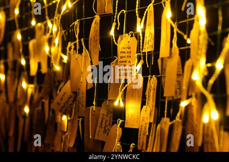 People make a wish during Luminate Sandringham, the Sandringham Estate ...