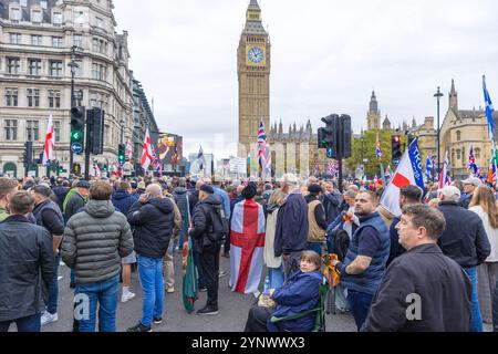 London, UK. Unite the Kingdom March. Some 110,000 activists marched ...