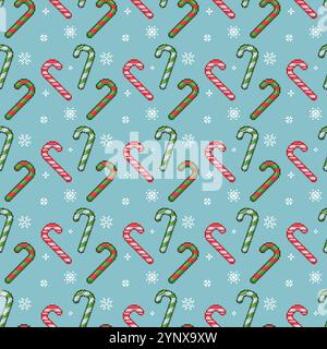 Christmas lollipop pixel art pattern seamless. candy stick 8 bit ...
