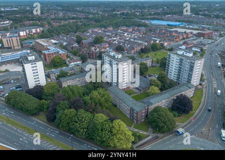 Aerial view of city centre, Chester, UK Stock Photo - Alamy