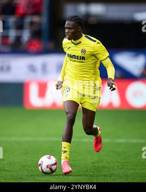 Thierno Barry of Villarreal CF in action during the Spanish League ...