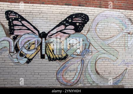 Change Monarch butterfly mural on Lakeshore Boulevard West in Etobicoke ...