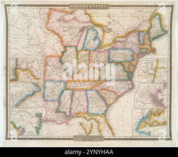 Maps of The United States 1875 Stock Photo - Alamy