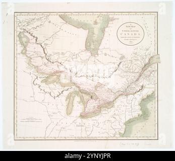 Map of Lower Canada, 1835 Stock Photo - Alamy
