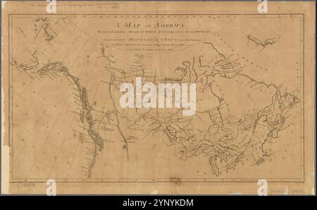 A map of America between latitudes 40 and 70 north and longitudes 45 ...