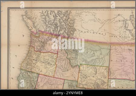 Map showing the Western division of the United States. From The ...