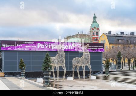 Christmas lights in central Stockholm, Sweden, December 4, 2025.Photo ...