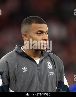 Real Madrid's Kylian Mbappe during the Champions League soccer match ...