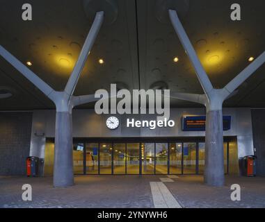 HENGELO, NETHERLANDS - MAY 2, 2023: Hengelo railway station exterior ...