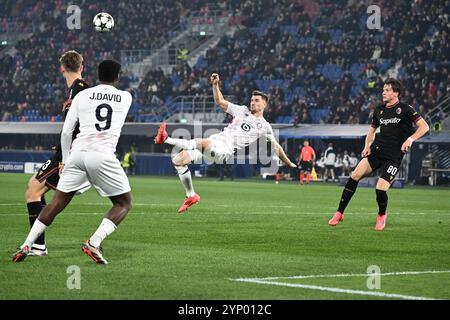 Thomas Meunier of LOSC Lille in action during the UEFA Europa League ...