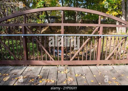 Pedestrian bridge at Jack Darling Memorial Park in Port Credit ...