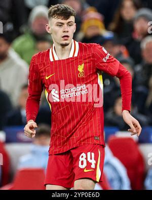 Conor Bradley of Liverpool in action. Premier League match, Burnley v ...