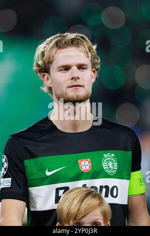 Morten Hjulmand of Sporting CP seen in action during UEFA Champions ...