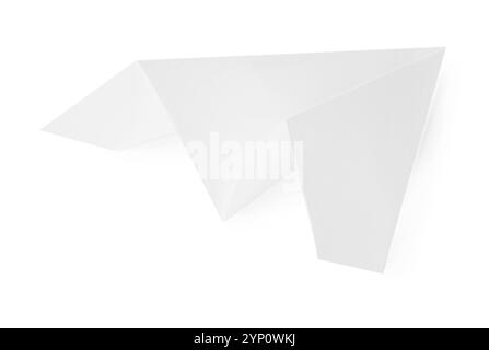 One handmade paper plane isolated on white Stock Photo - Alamy