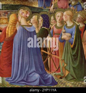Coronation of the Virgin Resurrection of Jesus Fra Angelico - Detail ...