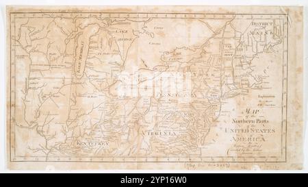 Map of the northern parts of the United States of America Stock Photo ...
