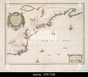Nova Anglia Novum Belgium et Virginia , New England, Maps, Early works ...