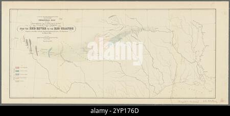 Geological map of the route explored by Capt Jno Pope, Corps of Topl ...