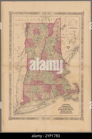 Massachusetts with Connecticut and Rhode Island , Counties, Connecticut ...