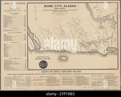 Nome Beach map Stock Photo - Alamy