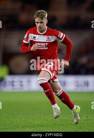 Middlesbrough's Tommy Conway during the Sky Bet Championship match at ...