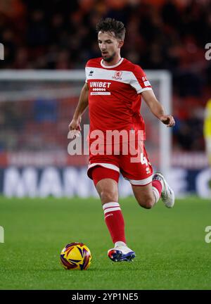 Dan Barlaser of Middlesbrough during the Sky Bet Championship match ...