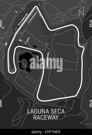 The image depicts a detailed map of the Circuit de la Sarthe, the ...